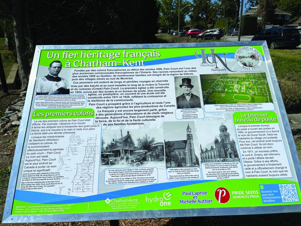 Pain Court célèbre 200 ans de présence francophone - Le Rempart